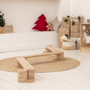 Wooden Balance Beam, Balance Toy, Montessori Balance Toys, Balance ...