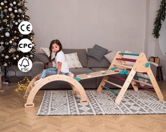 Montessori Climber Set: Climbing Triangle Two Sided Ramp - Etsy