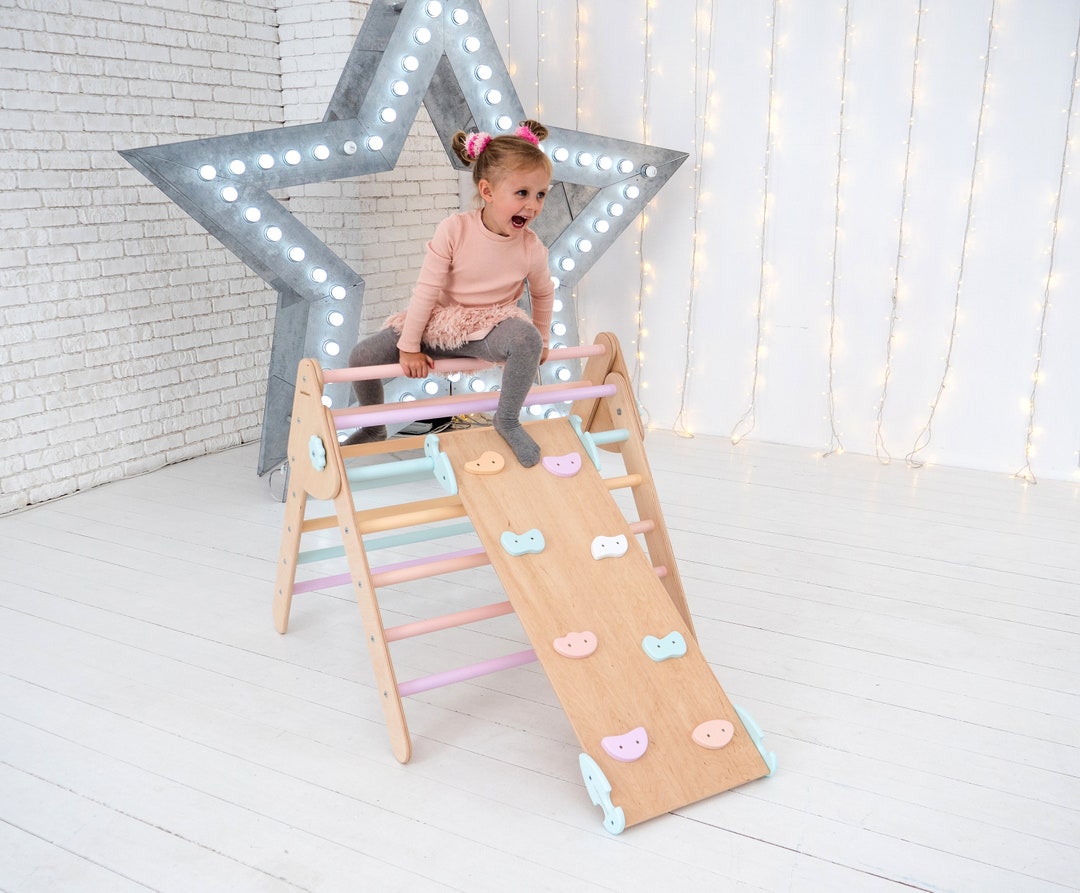 Foldable Triangle With Rock Climbing Ramp Montessori Kids - Etsy