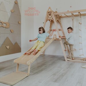 78x90" up to 8 Years Circle Teepee Montessori Climber Toddler Tower ...