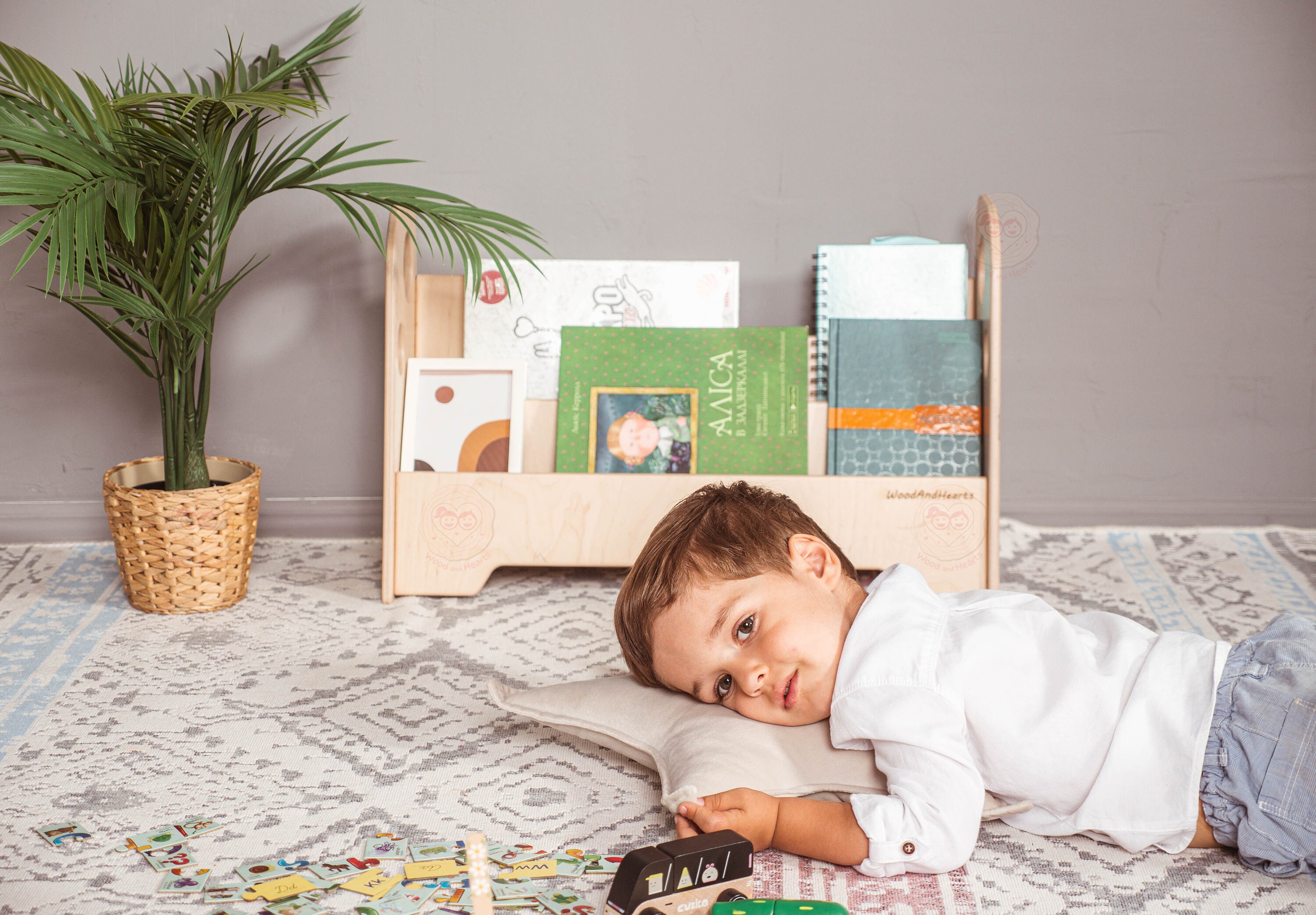 Floor Bookshelf Etsy