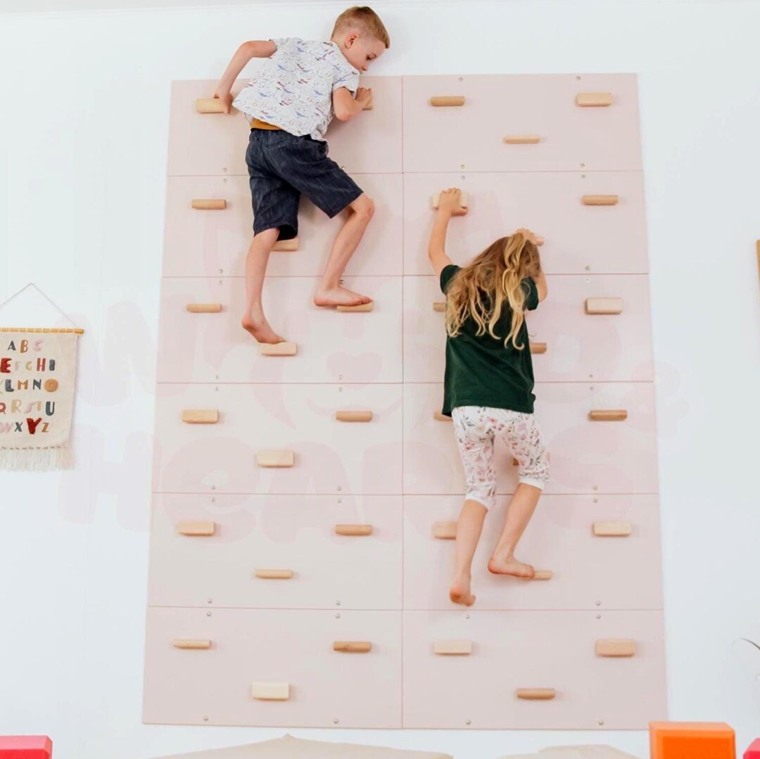 Wall Climbing Panels for Kids – Indoor Rock Climbing Wall With ...