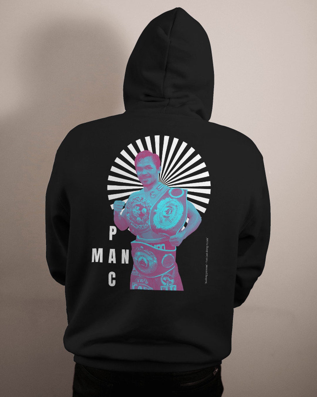 Manny Pacquiao Pacman Retro Design 90's Style Unisex College Hoodie ...