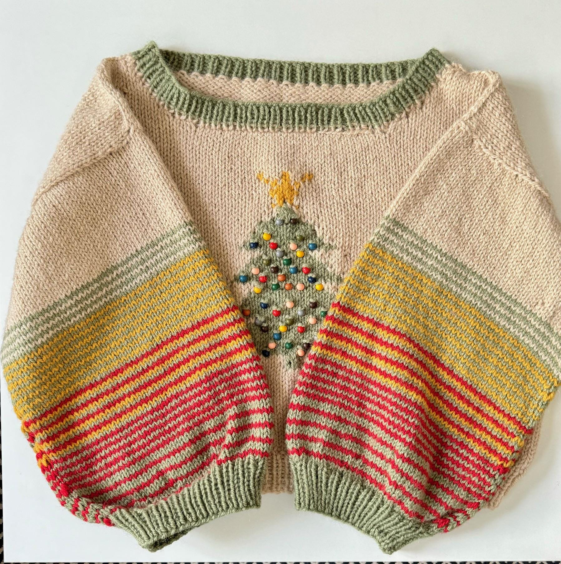 O Christmas Tree Sweater Knitting Pattern ENGLISH - Etsy