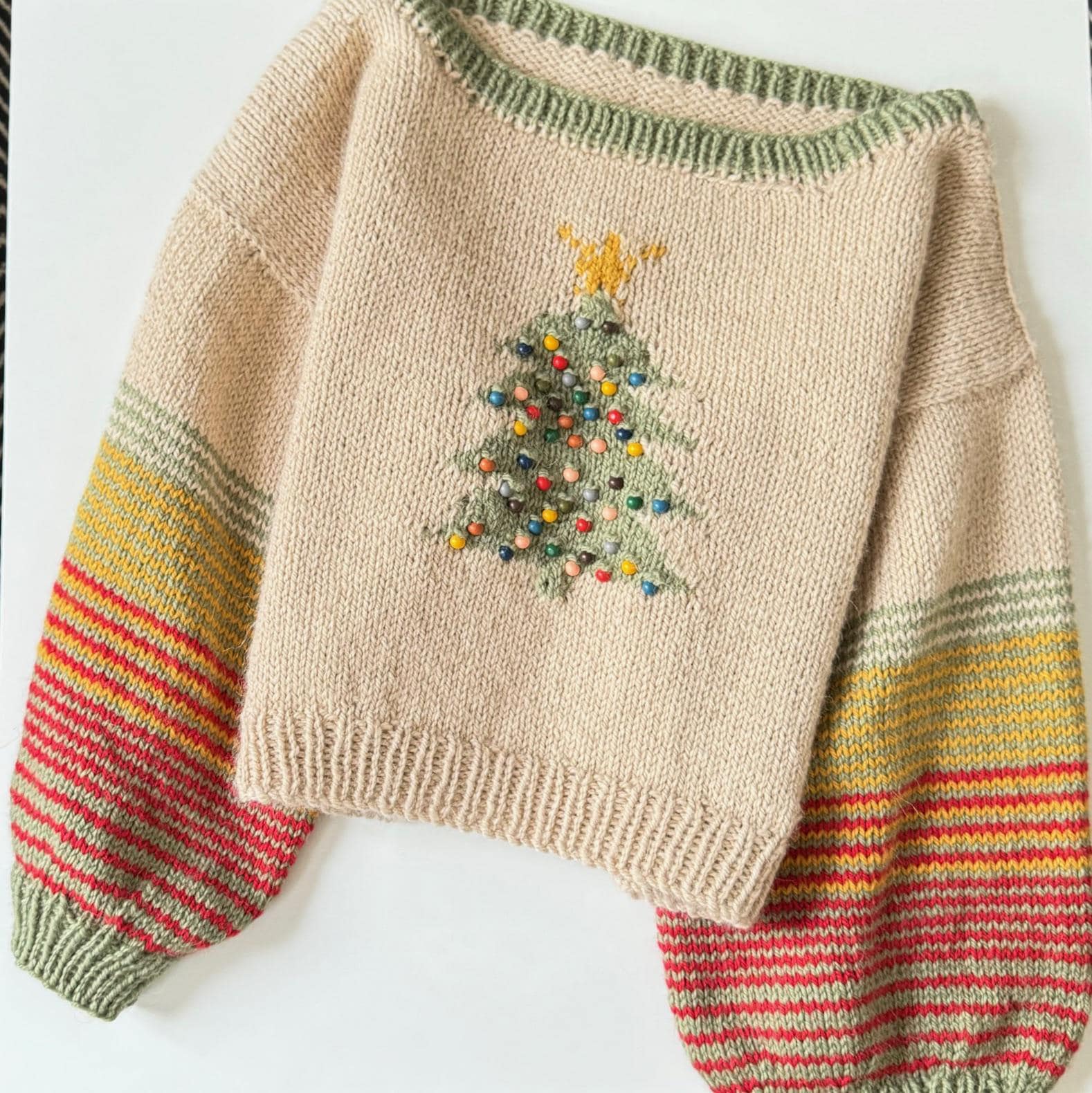 O Christmas Tree Sweater Knitting Pattern ENGLISH - Etsy