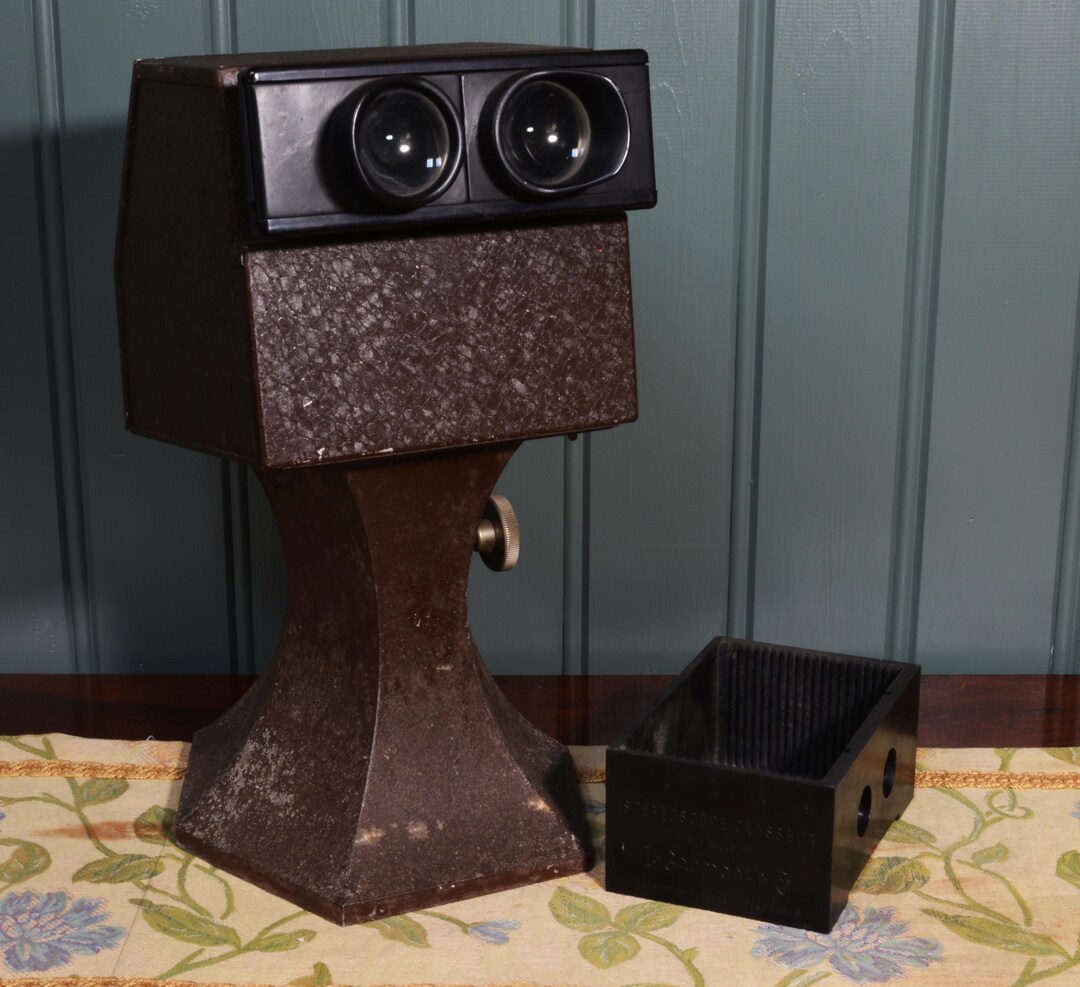 Antique Table Top Stereoscope, Stereoviewer, Mechanical, Gaumont of ...