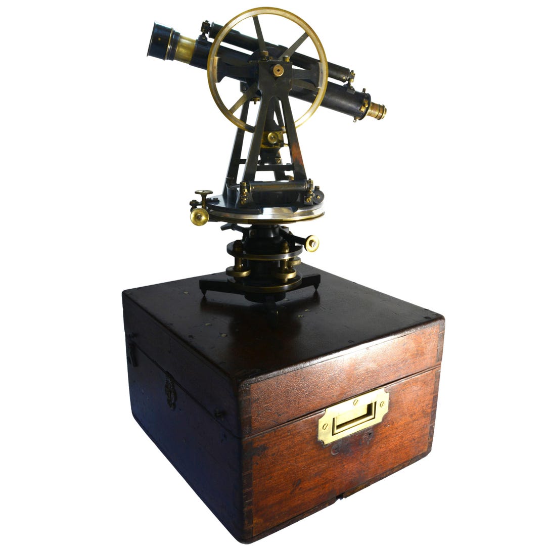 Antique Transit Theodolite, Robert Street of London, 1880s - Etsy