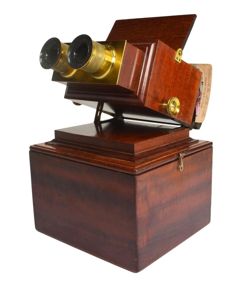Victorian Antique Tabletop Stereoscope, Stereoviewer, Smith Beck & Beck ...