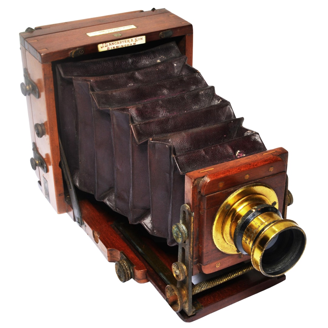 Antique Folding Camera, Quarter Plate, Instantograph, J Lancaster & Son ...