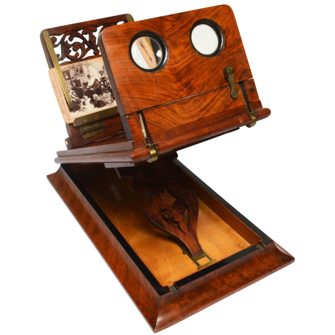 Victorian Stereo Graphoscope, Stereoscope, Stereo Viewer. See History ...