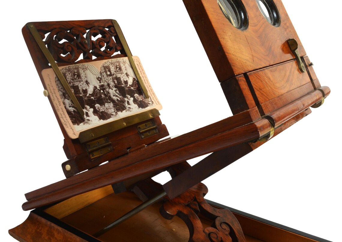 Victorian Stereo Graphoscope, Stereoscope, Stereo Viewer. See History ...