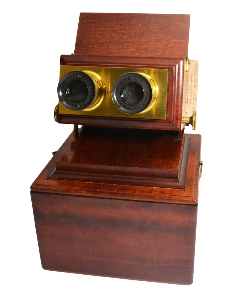 Victorian Antique Tabletop Stereoscope, Stereoviewer, Smith Beck & Beck ...