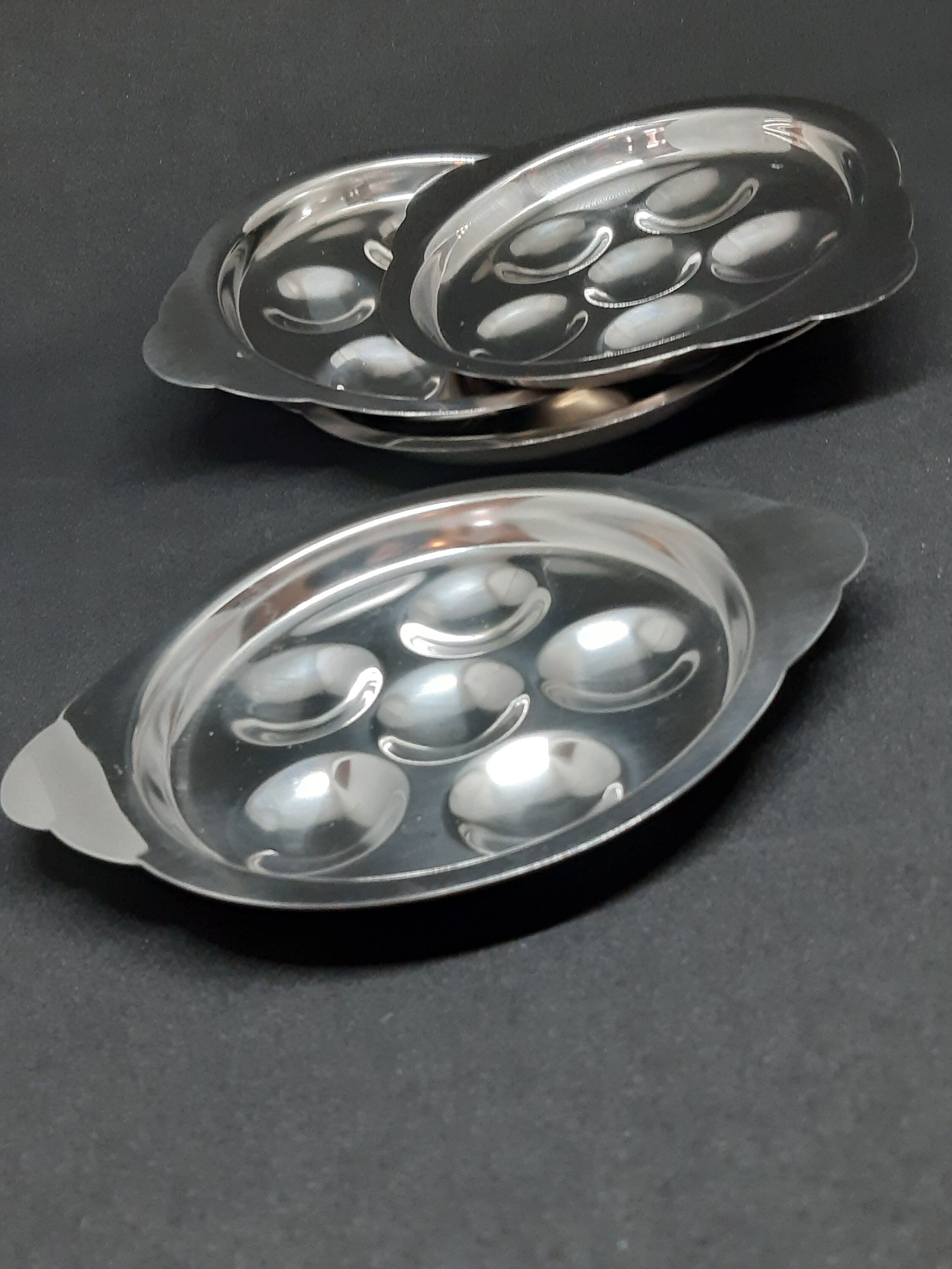 Vintage Metal Escargot Serving Trays 4 Trays - Etsy