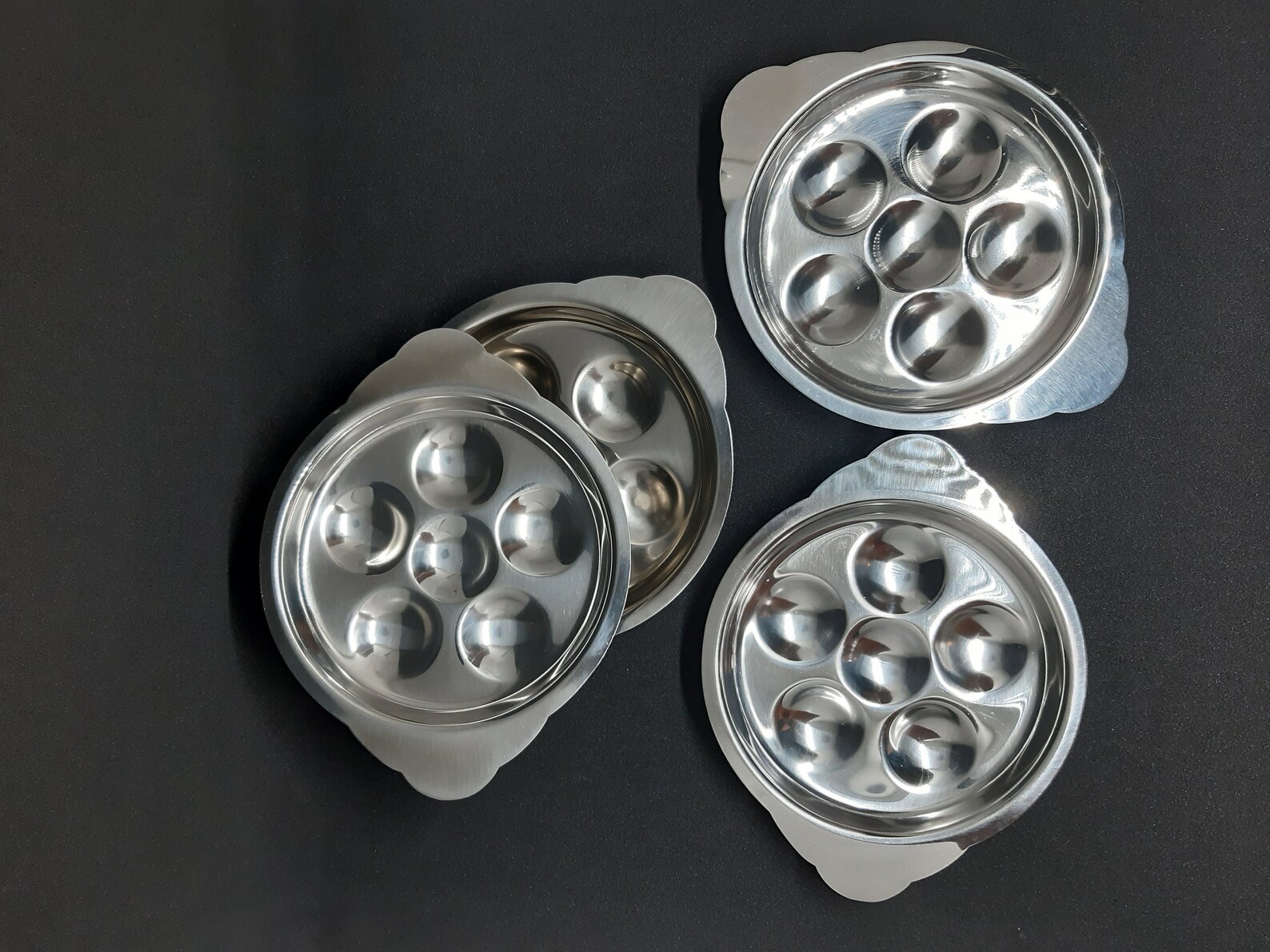 Vintage Metal Escargot Serving Trays 4 Trays - Etsy