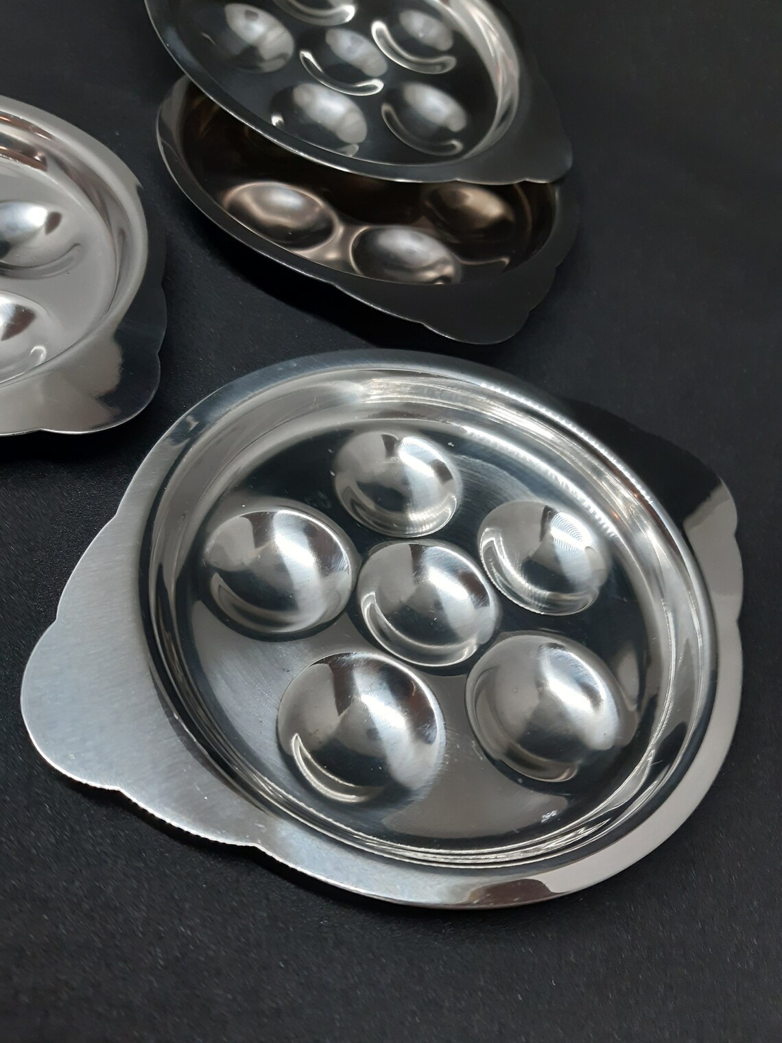 Vintage Metal Escargot Serving Trays 4 Trays - Etsy