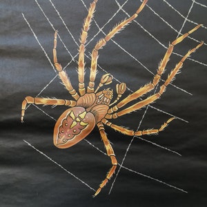 Vintage Educational Poster - Spider - Etsy