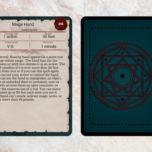 Spell Cards [full Color] - Dnd 5e | PDF | Fillable | Same Size as the ...