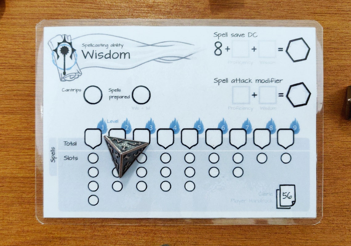Cleric Spell Slot Tracker Dnd 5e PDF - Etsy