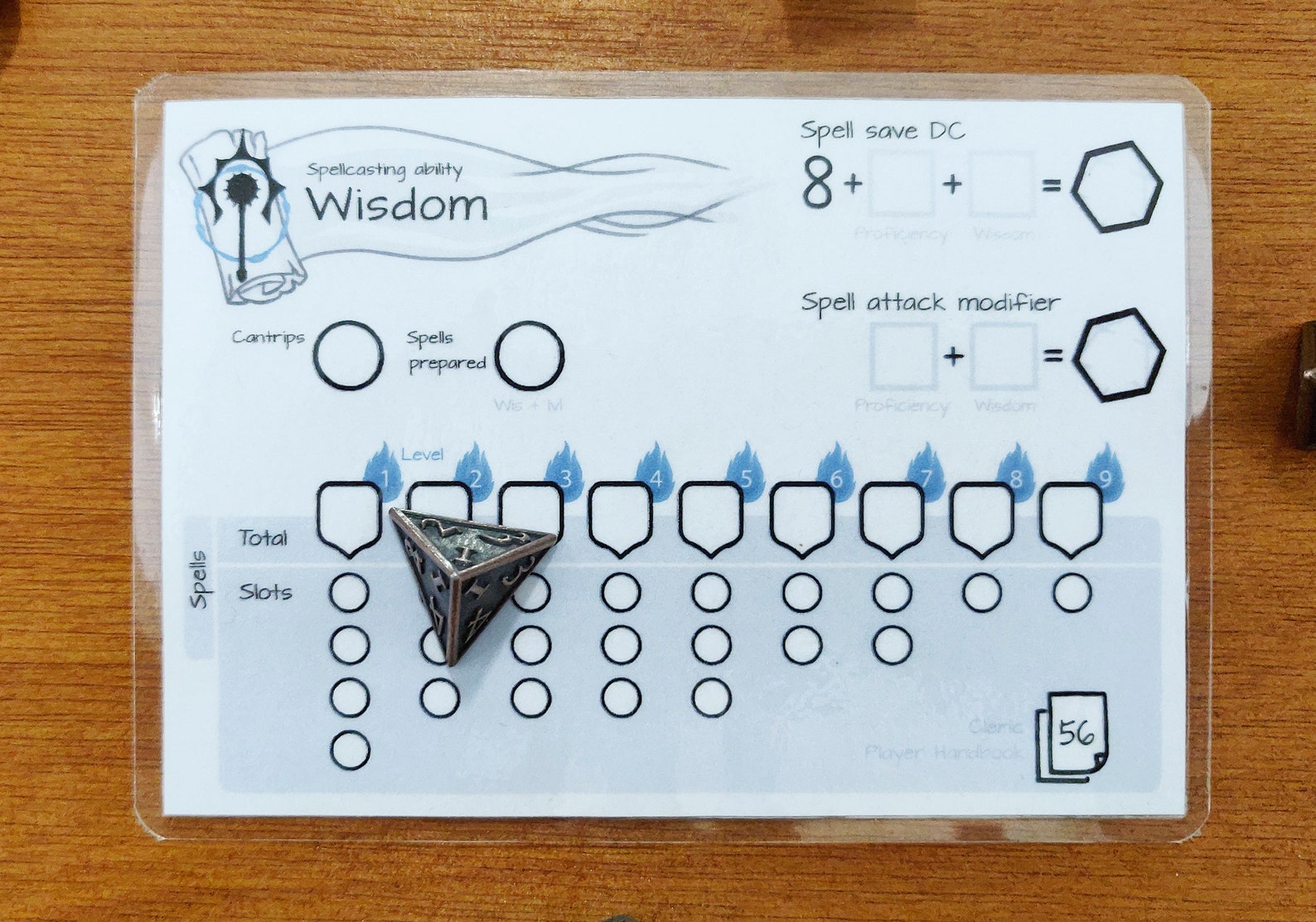 Cleric Spell Slot Tracker Dnd 5e PDF - Etsy