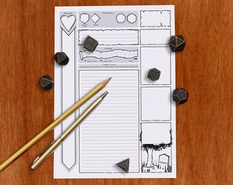 Familiar Character Sheet A5 Dnd 5e PDF Fillable | Etsy