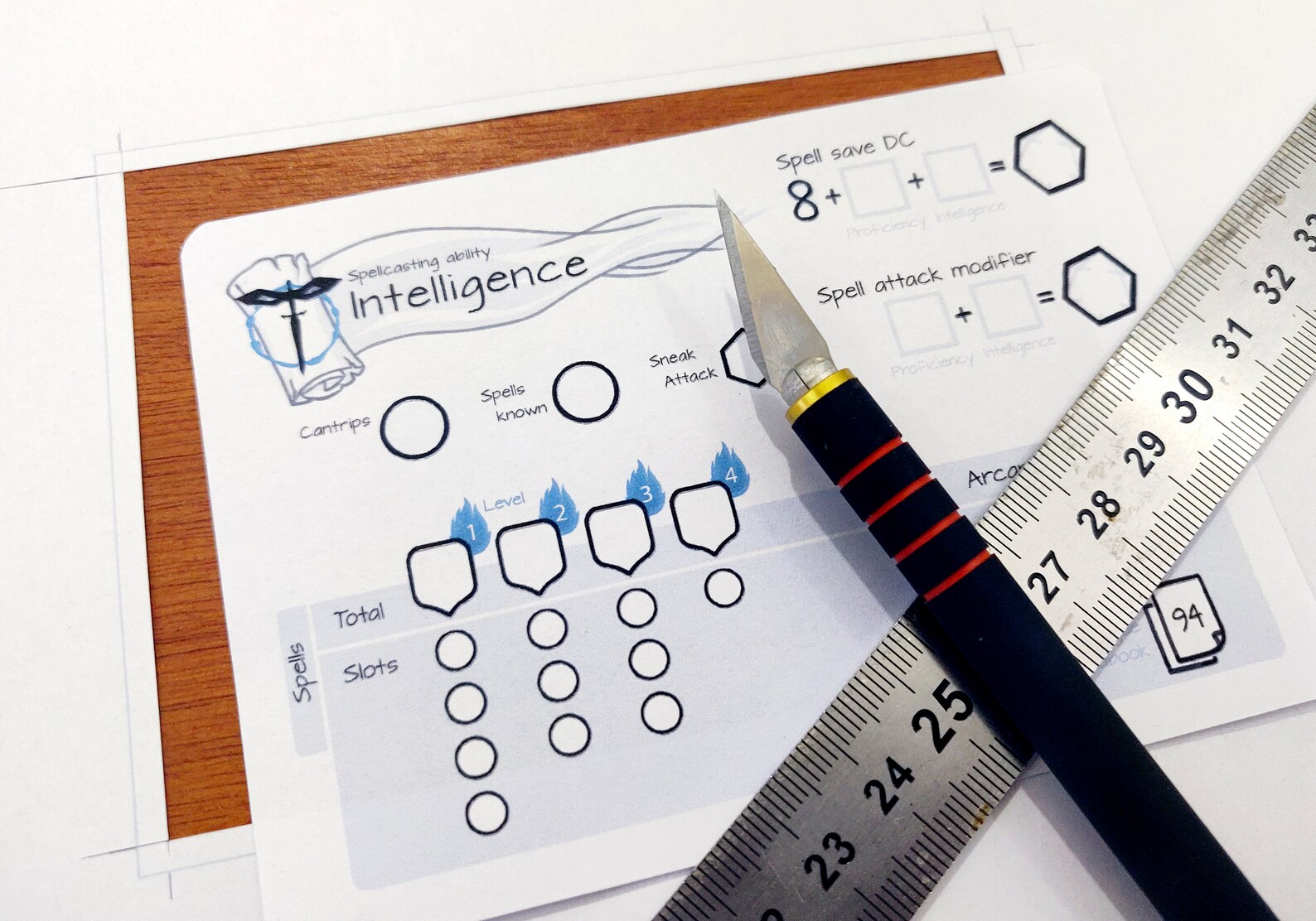 Rogue Spell Slot Tracker Dnd 5e PDF | Etsy