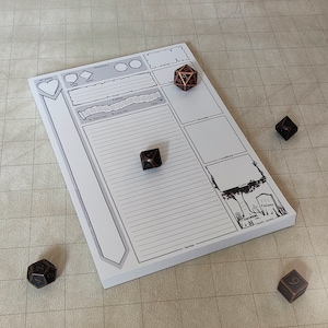 Session Notepad - Dnd 5e | A5 | Noteblok | Recycled Paper - Etsy