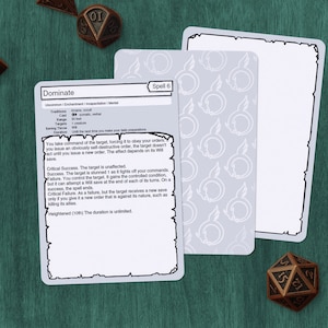 Spell Cards Pathfinder 2e PDF Fillable - Etsy