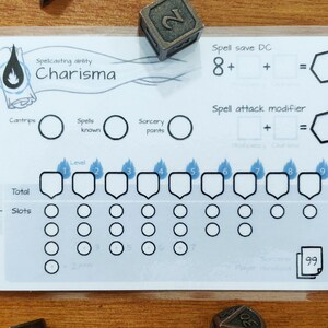 Sorcerer Spell Slot Tracker – Dnd 5e | PDF - Etsy