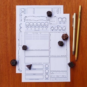 Familiar Character Sheet - A5 | Dnd 5e | PDF | Fillable - Etsy