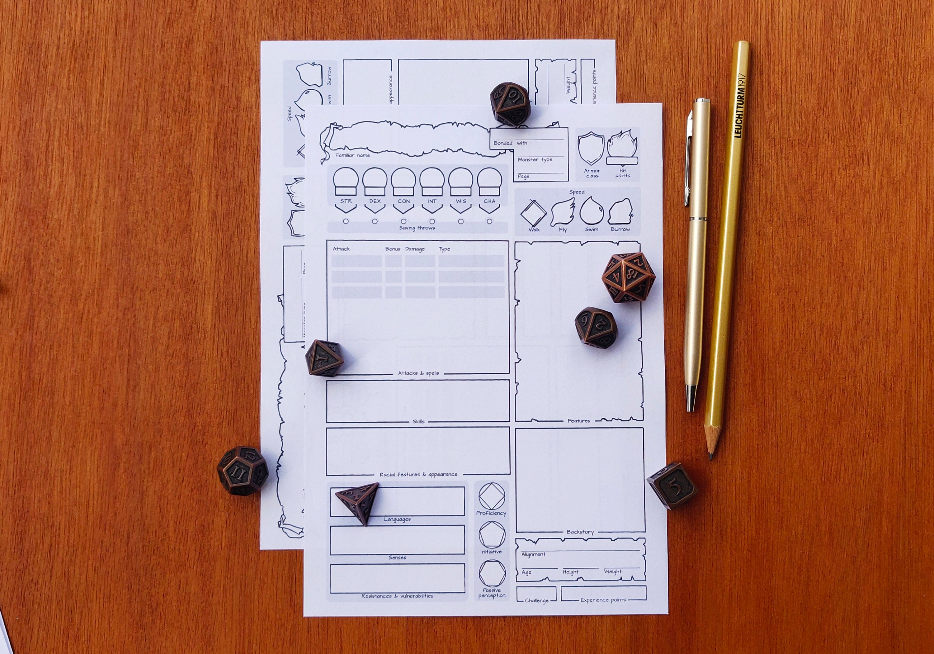 Dnd 5e Sidekick Character Sheet Pdf Hetywall/5e Character Sheet Landscape