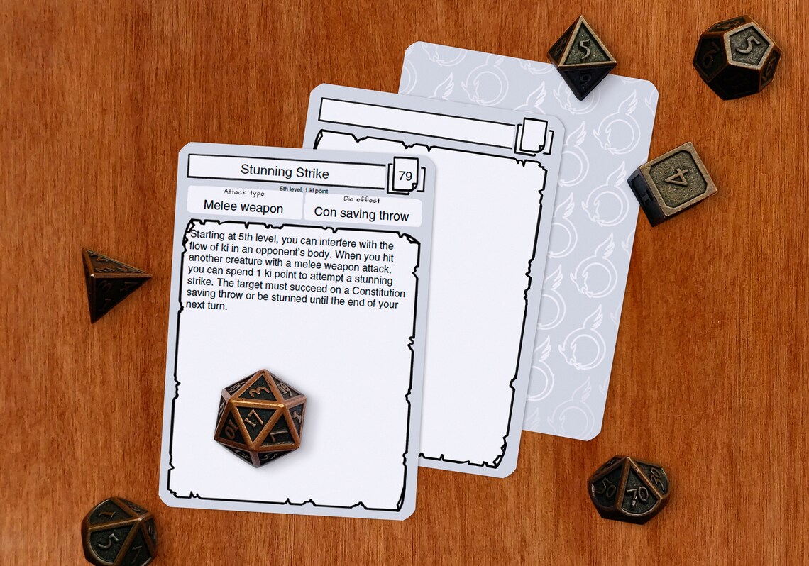 Ability Cards Dnd 5e PDF Fillable Same Size as the - Etsy