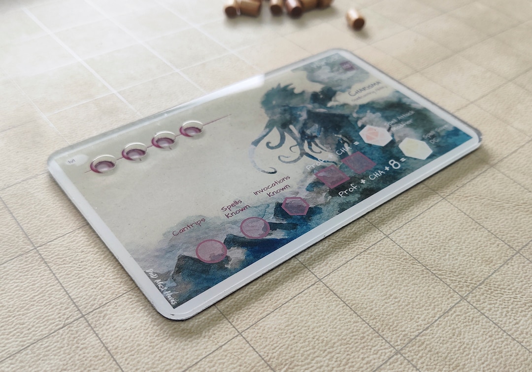 Warlock - Spell Slot Tracker | Dnd 5e | Acrylic - Etsy