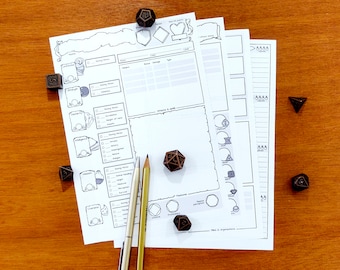 Familiar Character Sheet A5 Dnd 5e PDF Fillable | Etsy