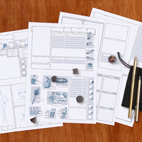 Sidekick Character Sheet A4 Dnd 5e PDF Fillable - Etsy