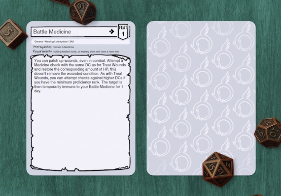 Action Cards Pathfinder 2e PDF Fillable - Etsy