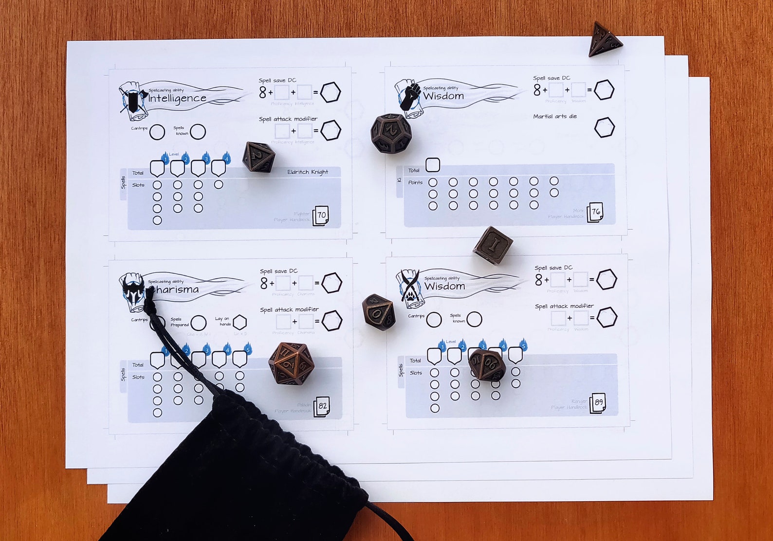 Spell Slot Trackers for All Classes – Dnd 5e | PDF - Etsy