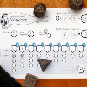 Spell Slot Trackers for All Classes – Dnd 5e | PDF - Etsy