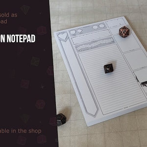 Session Note Sheet - Dnd 5e | A5 | PDF - Etsy