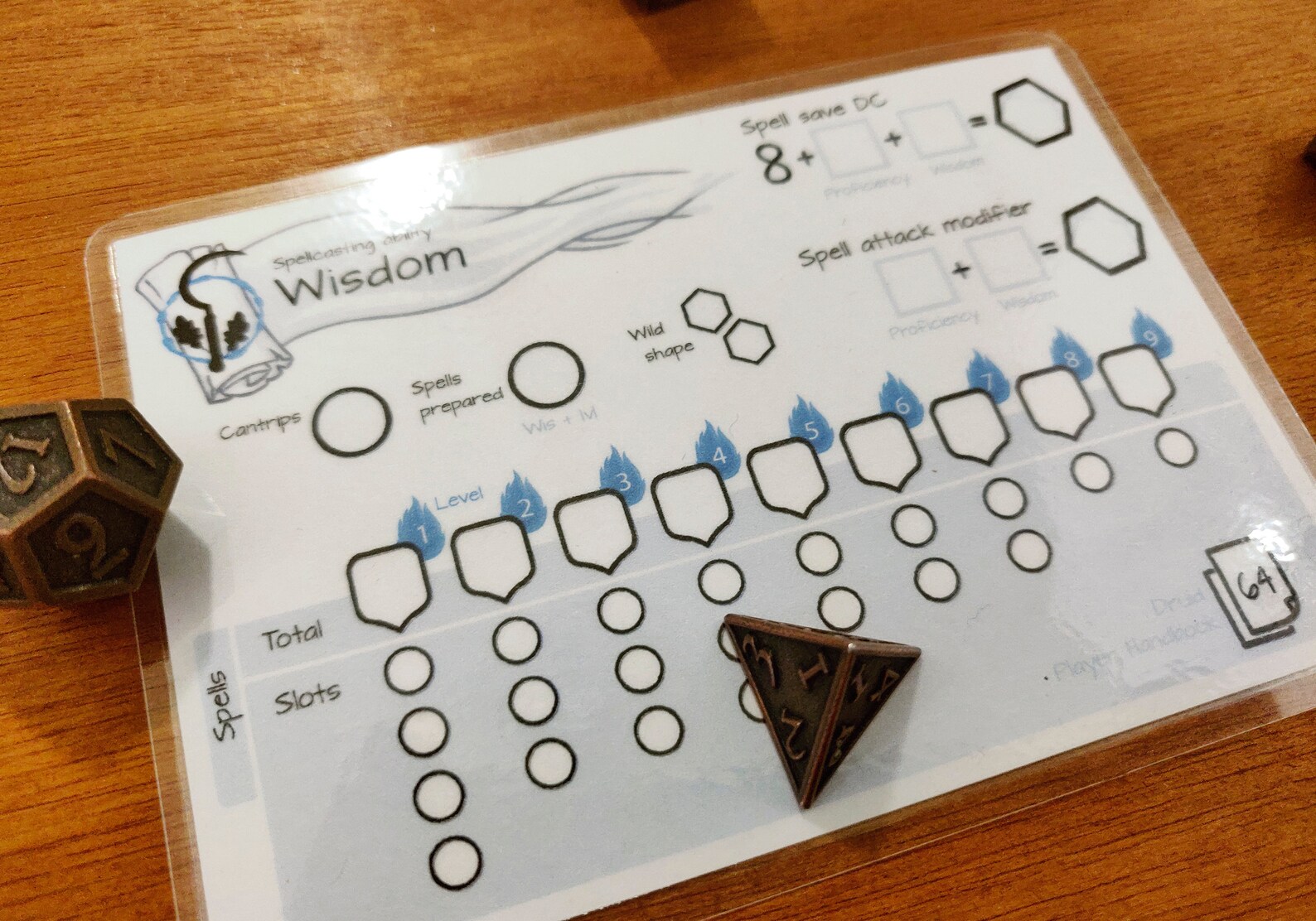 Druid Spell Slot Tracker Dnd 5e PDF - Etsy
