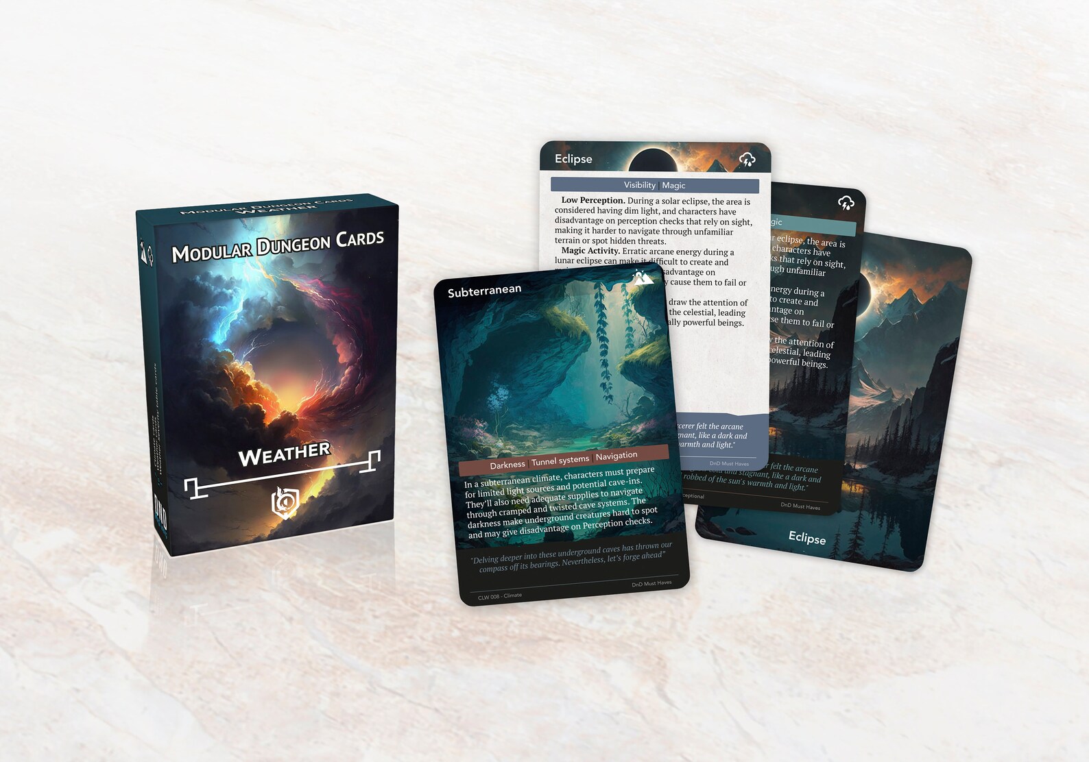 Weather Deck - Modular Dungeon | Dnd 5e | PDF - Etsy