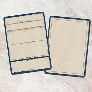 NPC Cards [full Color] - Dnd 5e | PDF | Fillable - Etsy