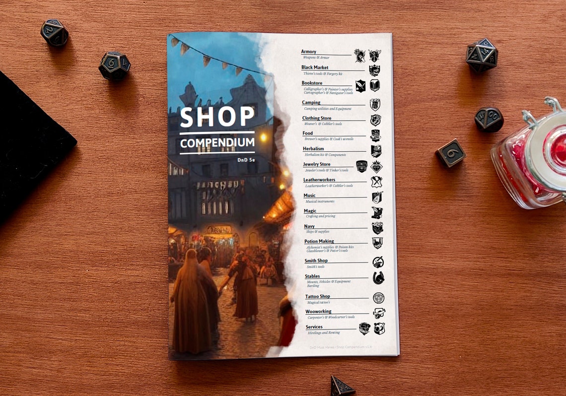Shop Compendium Dnd 5e PDF - Etsy
