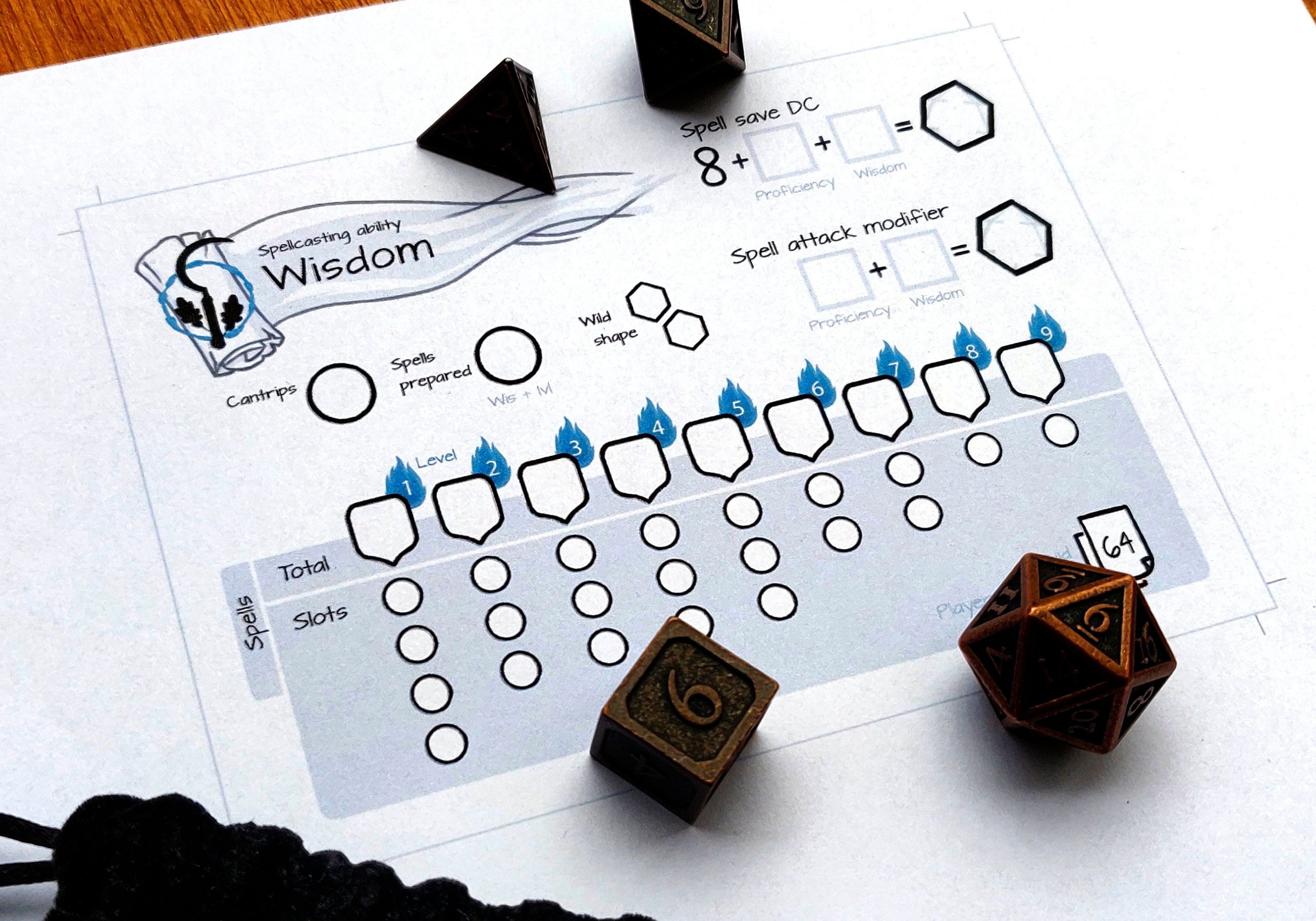 Druid Spell Slot Tracker Dnd 5e PDF - Etsy