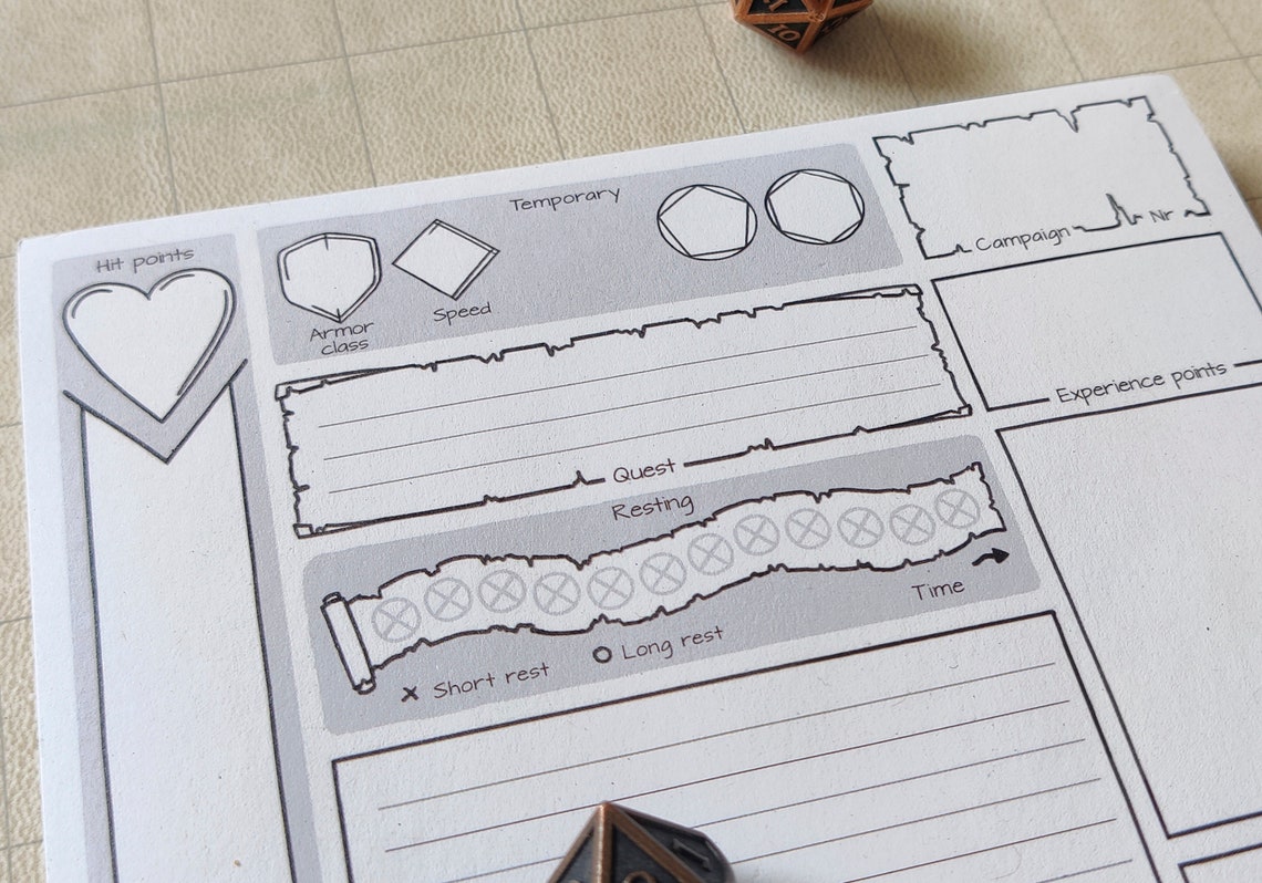 Session Notepad Dnd 5e A5 Noteblok Recycled Paper - Etsy