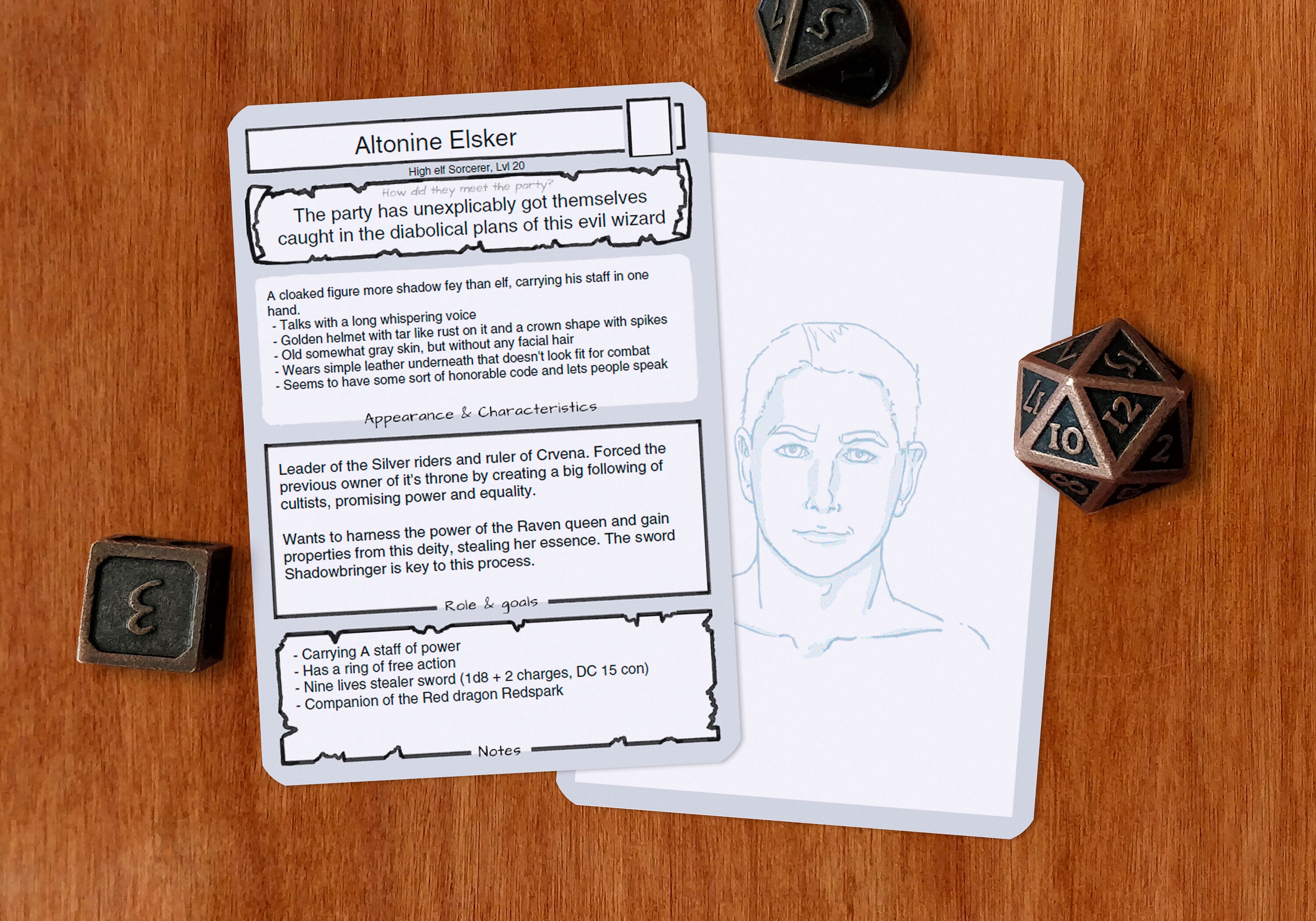 NPC Cards Dnd 5e PDF Fillable - Etsy Canada