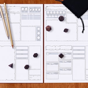 Sidekick Character Sheet - A4 | Dnd 5e | PDF | Fillable - Etsy