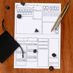 Sidekick Character Sheet A4 Dnd 5e PDF Fillable - Etsy