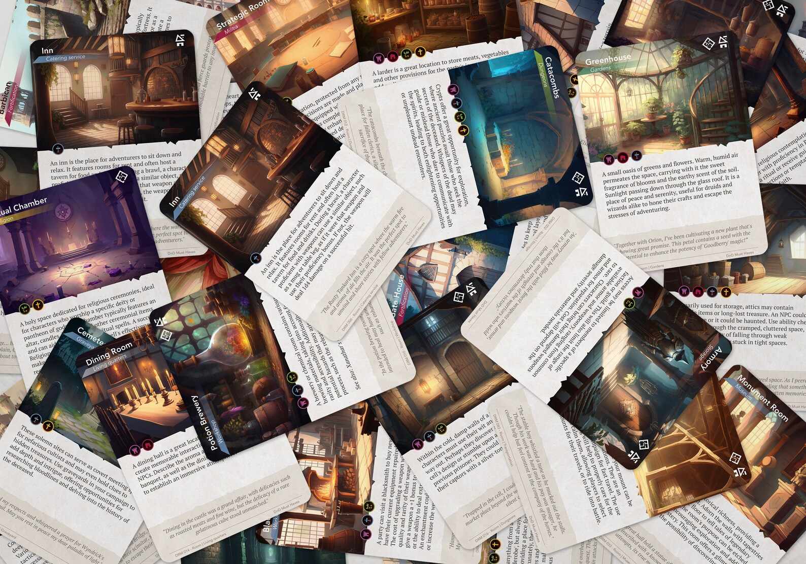 Dungeon Rooms - Modular Dungeon Deck | Dnd 5e | PDF - Etsy