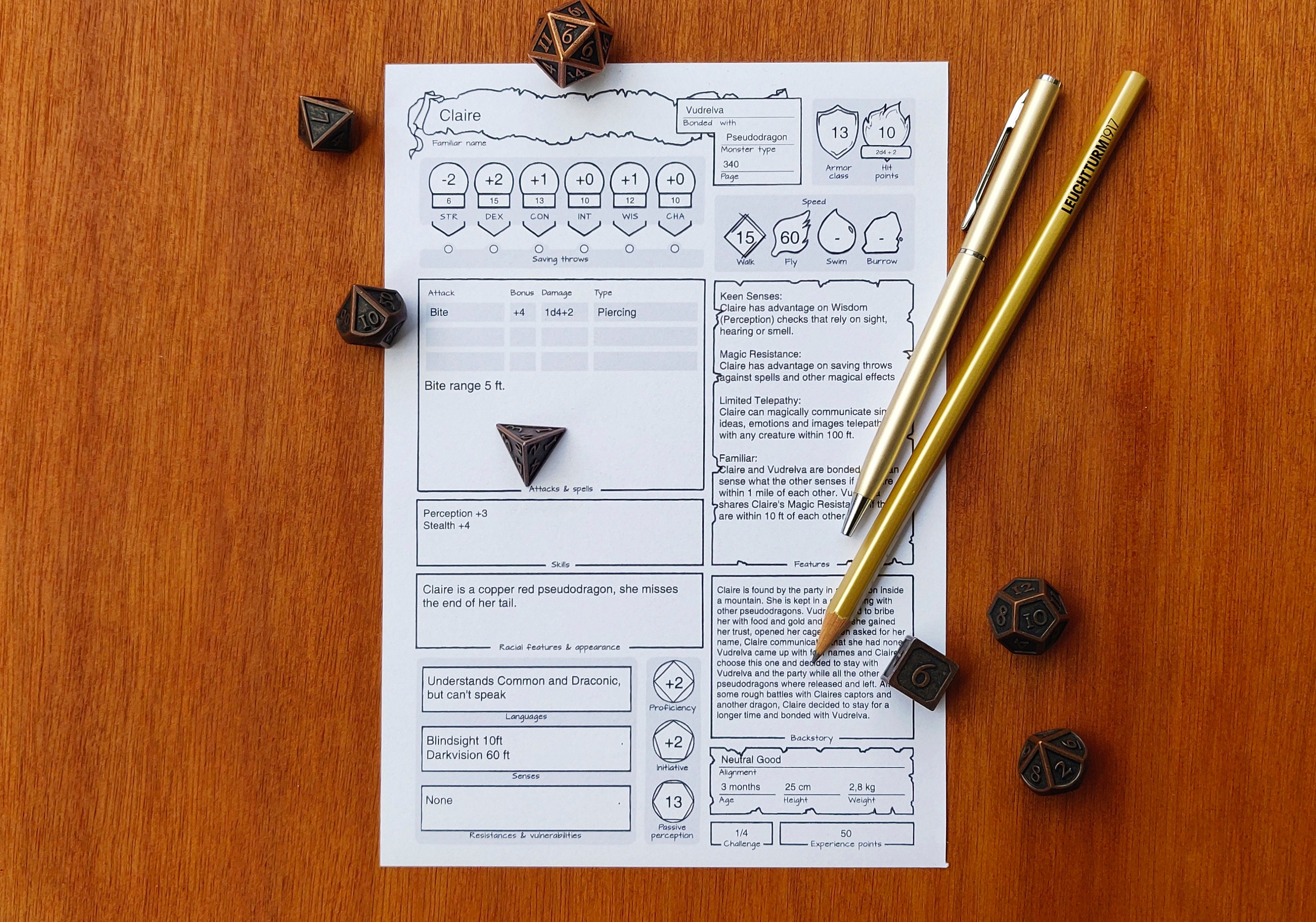 Familiar Character Sheet A5 Dnd 5e PDF Fillable - Etsy Hong Kong