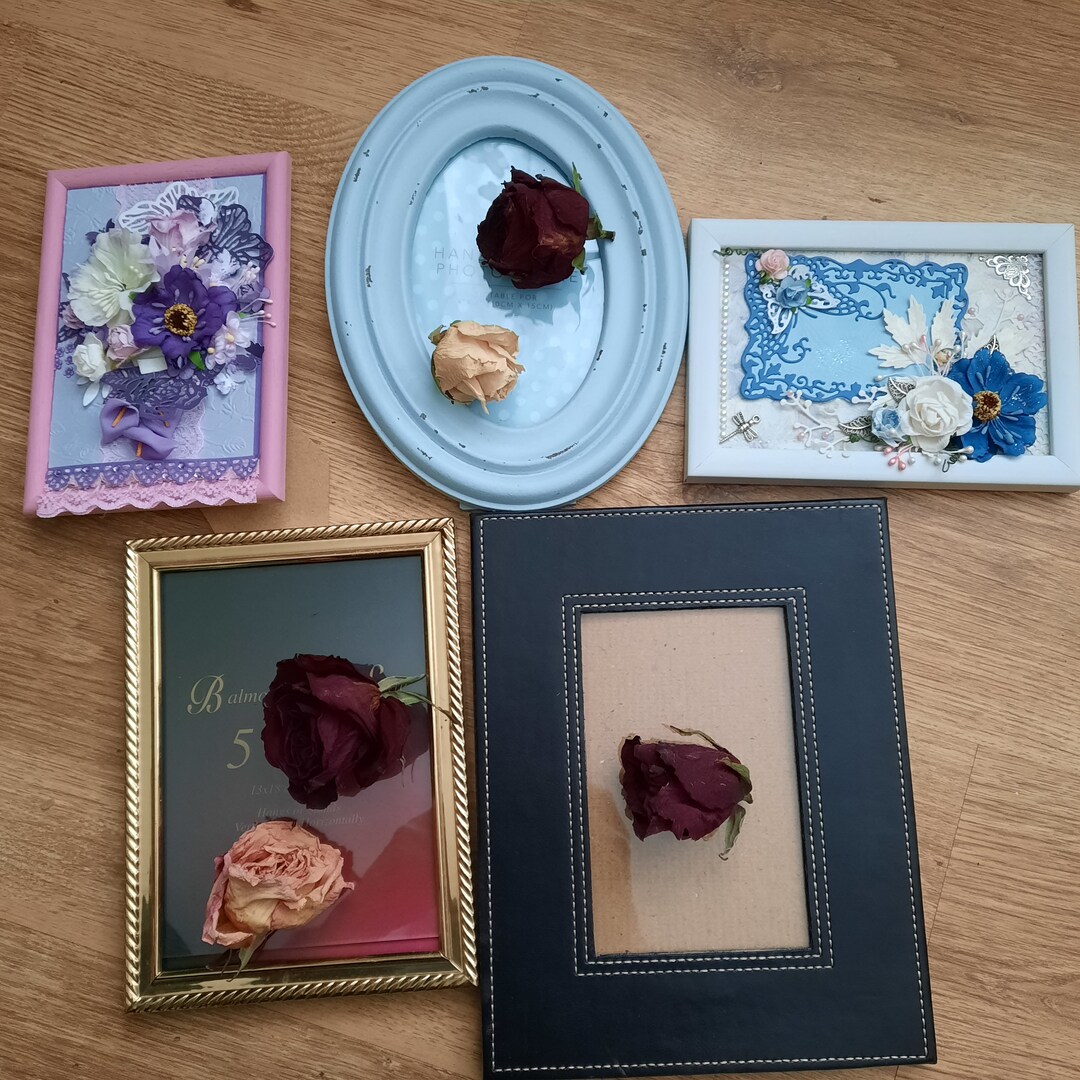 NOS Vintage Picture Frame Ornate Photo Frames Wood Metal Rectangle ...